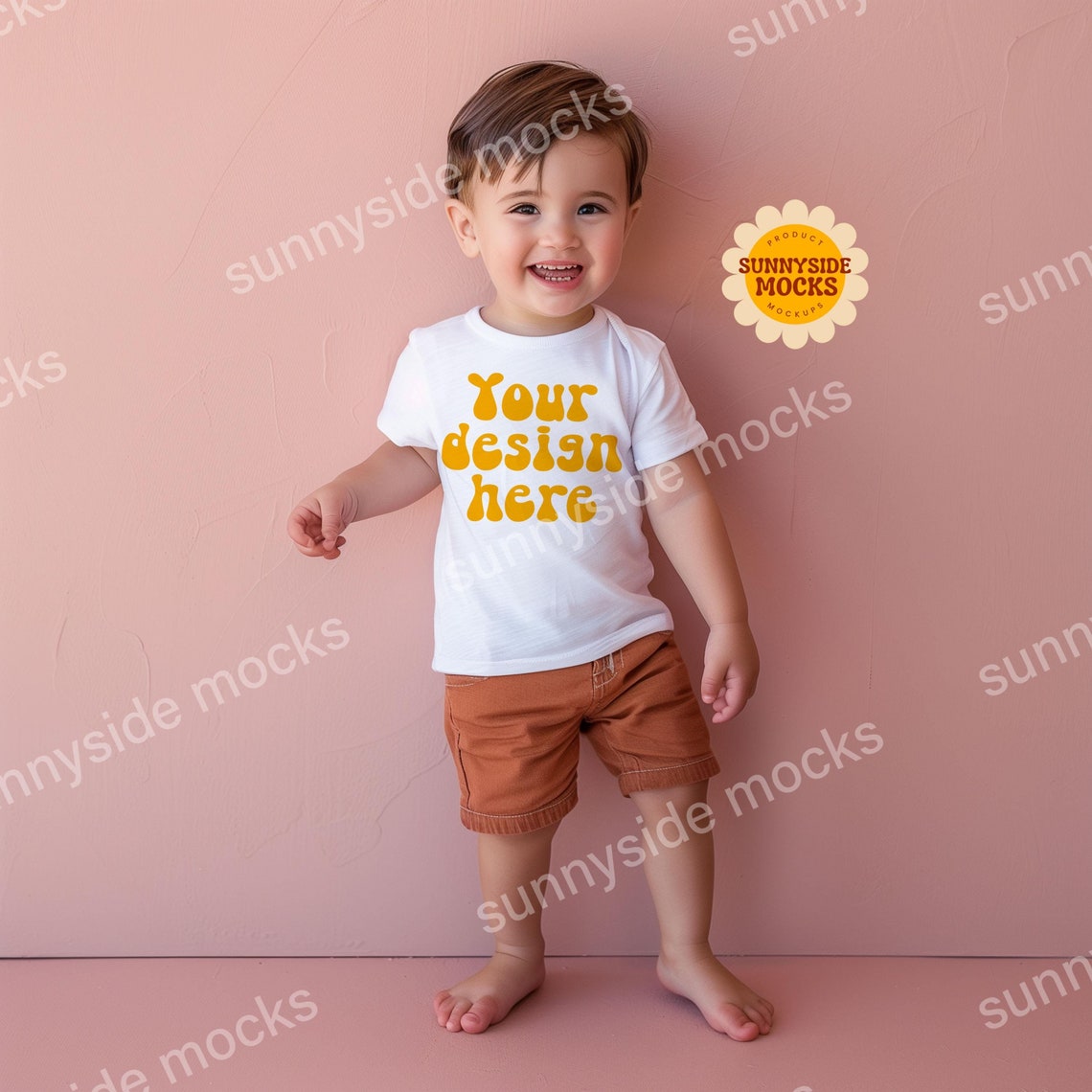3301t Rabbit Skins Mock, Kids White T Shirt Mock Up, Toddler Mockup ...