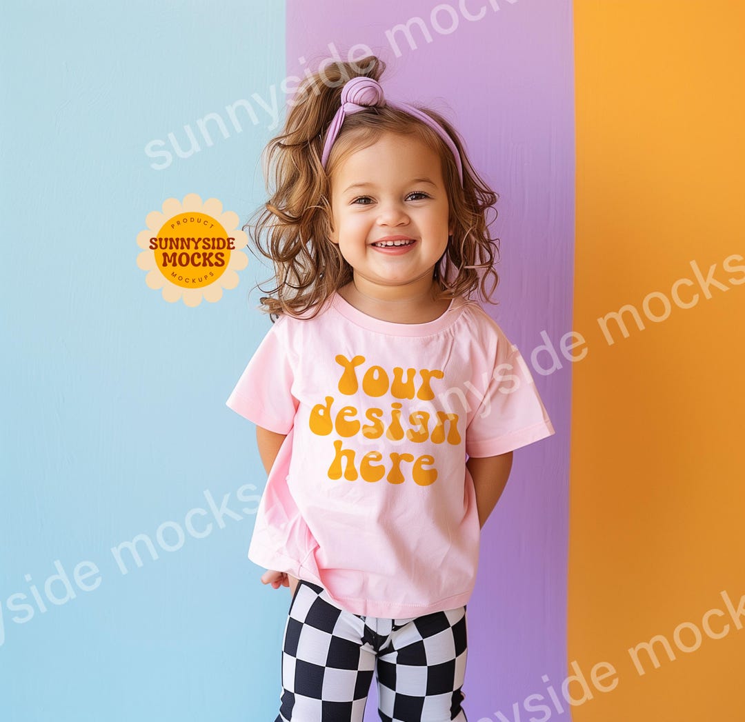 Rabbit Skins 3301t Mock, Kids Ballerina T Shirt Mock Up, Toddler Mockup ...
