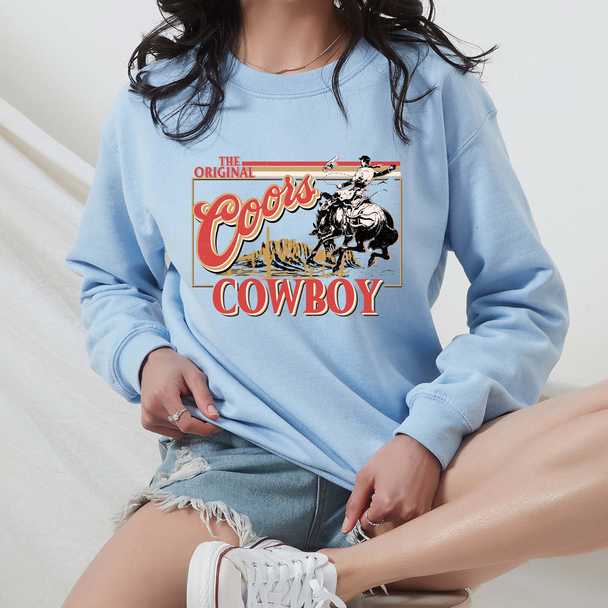 Coors Original Cowboy Heather Colors Sweatshirt, Heather Colors Western ...