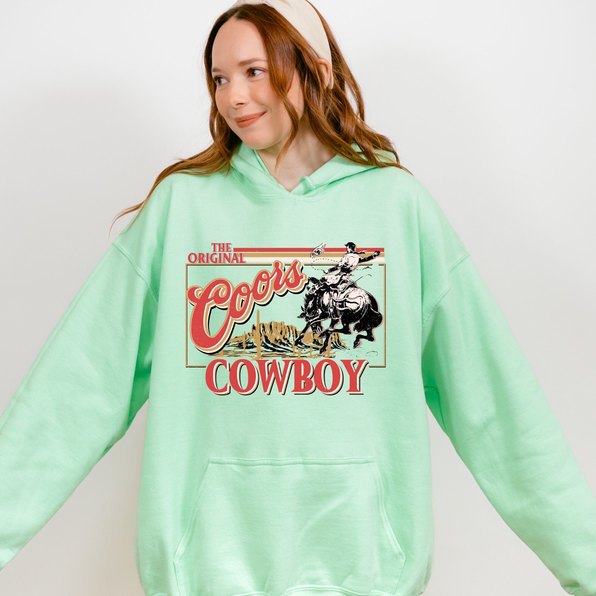 Coors Original Cowboy Heather Colors Sweatshirt, Heather Colors Western ...