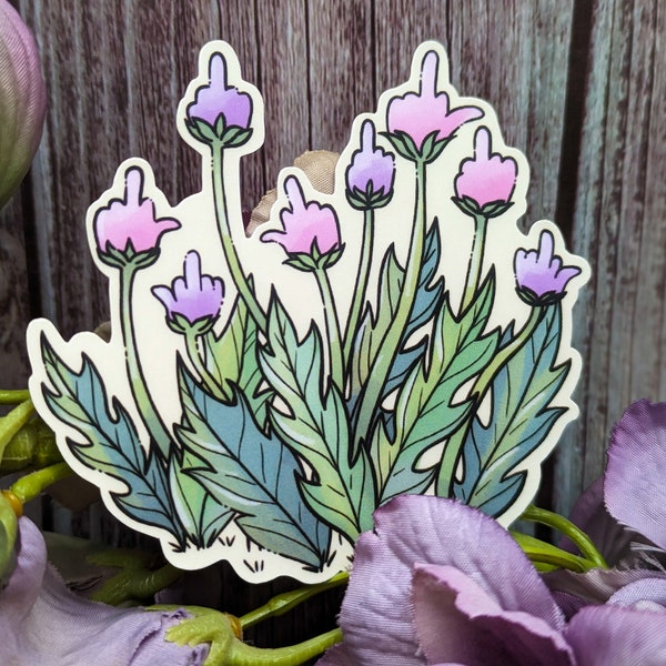 Middle Finger Decal - Etsy