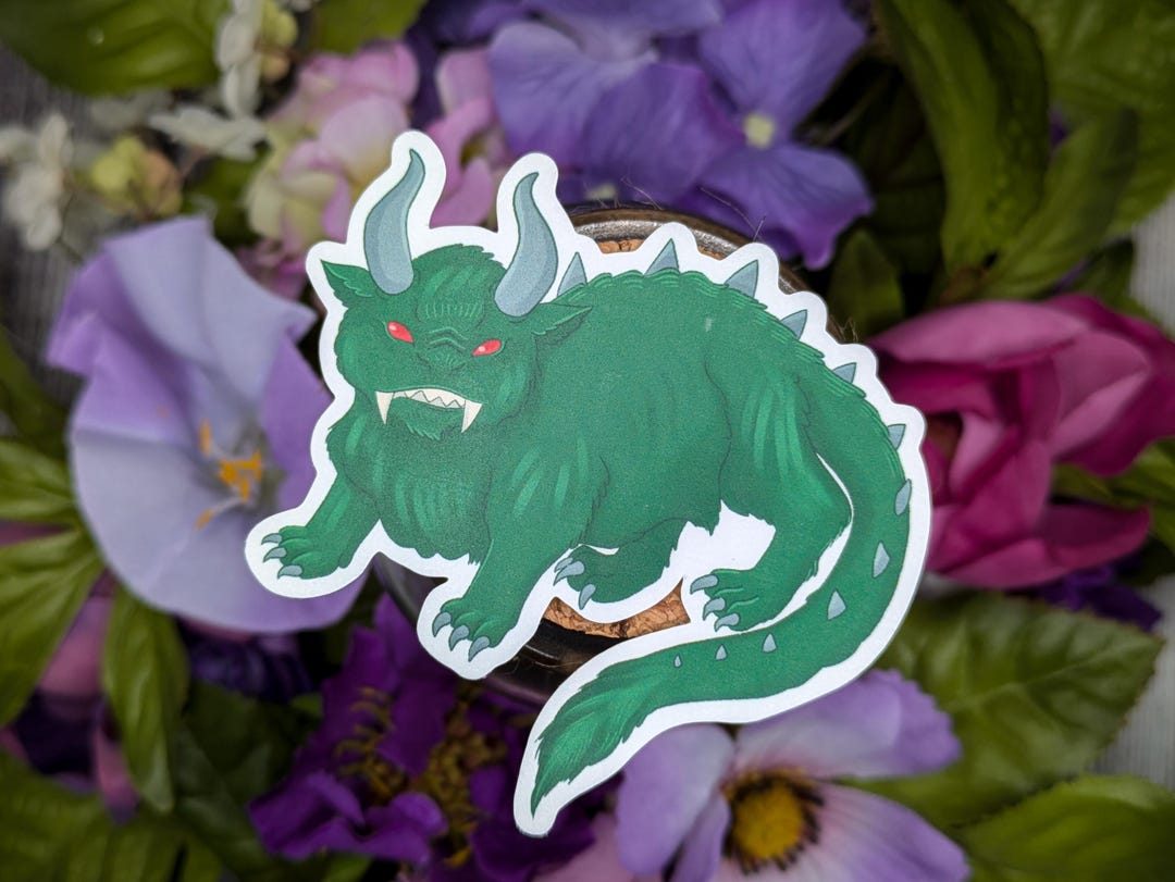 The Hodag Wisconsin Cryptid Sticker for Laptop or Water Bottle - Etsy