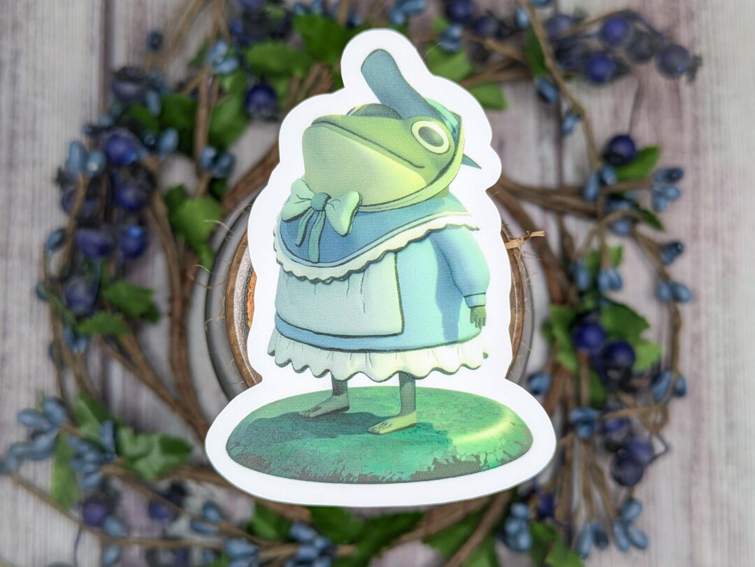 Fancy Frog Sticker - Matte or Holographic Laminate - Etsy