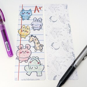 Dumb Lil Guys - Whimsical Childlike Art Bookmark - Glossy Cardstock ...