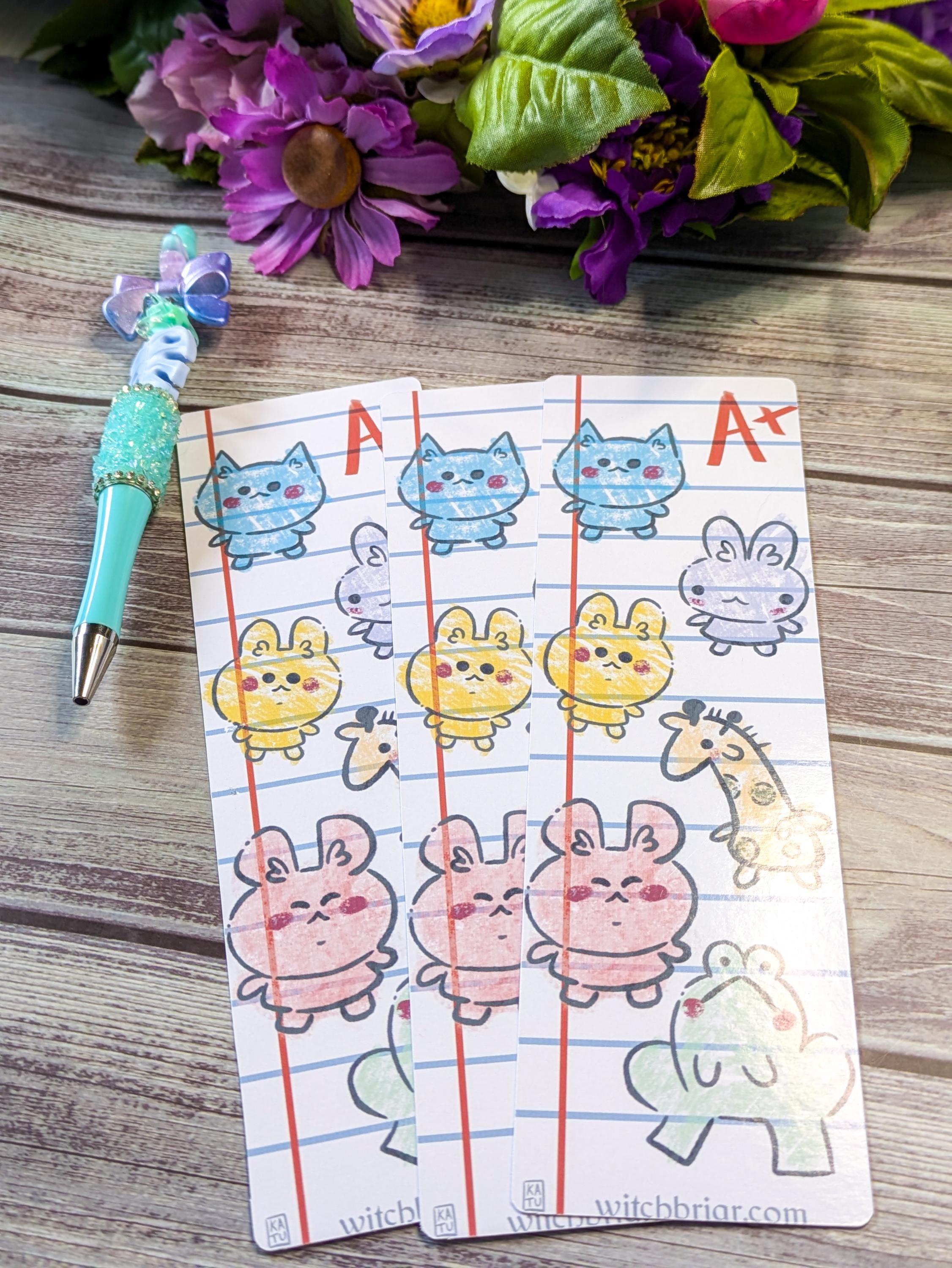 Dumb Lil Guys - Whimsical Childlike Art Bookmark - Glossy Cardstock ...