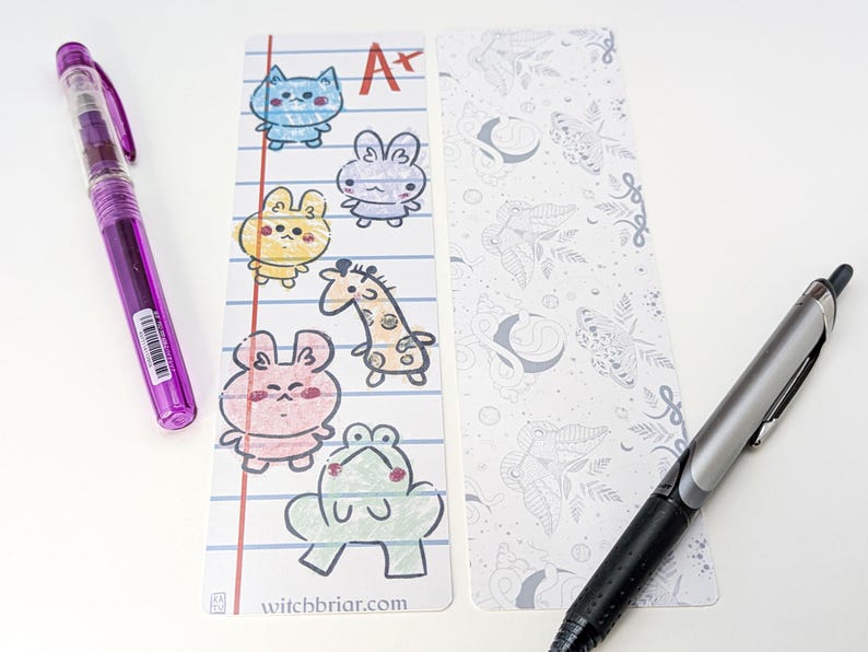 Dumb Lil Guys - Whimsical Childlike Art Bookmark - Glossy Cardstock ...