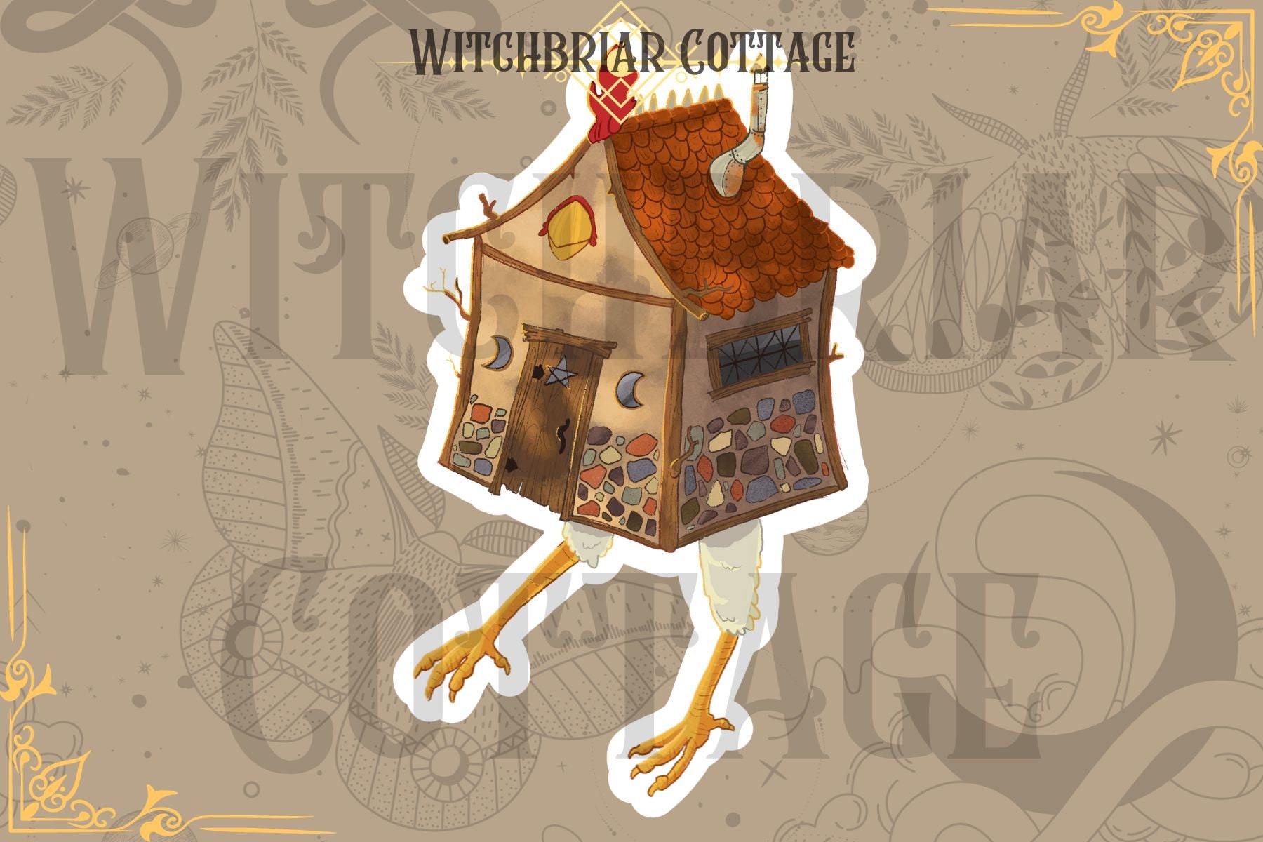 Baba Yaga Hut Vinyl Sticker for Laptop or Water Bottle - Etsy