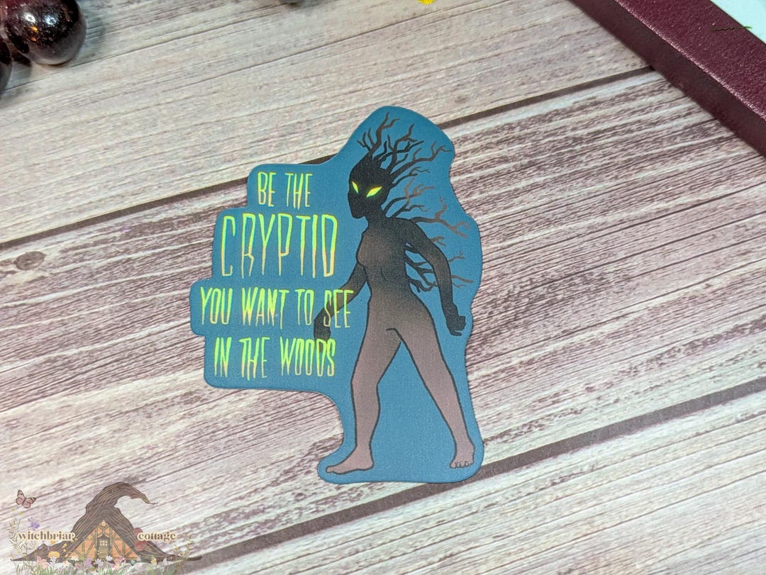 Cryptid Woods Vinyl Sticker: Laptop, Water Bottle - Matte or ...