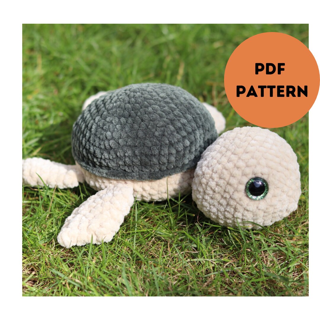 Crochet Pattern Midi Plushie Turtle Amigurumi - Etsy