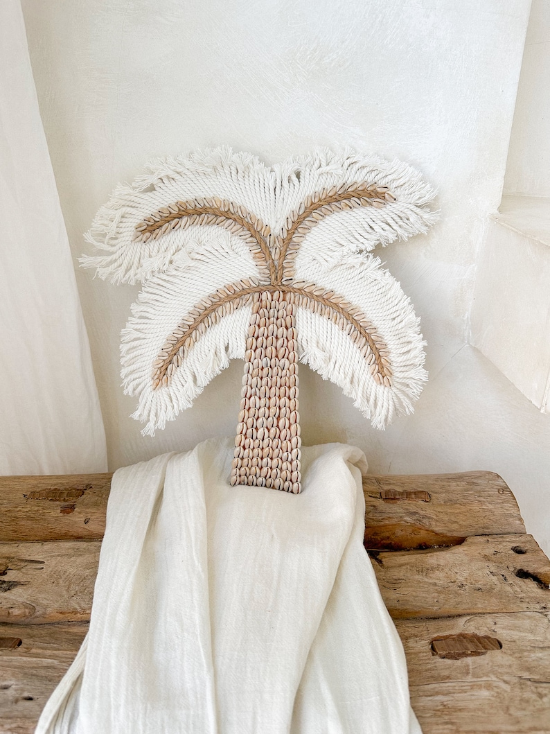 Palm Tree Wall Decor With Cowrie Shells - Etsy