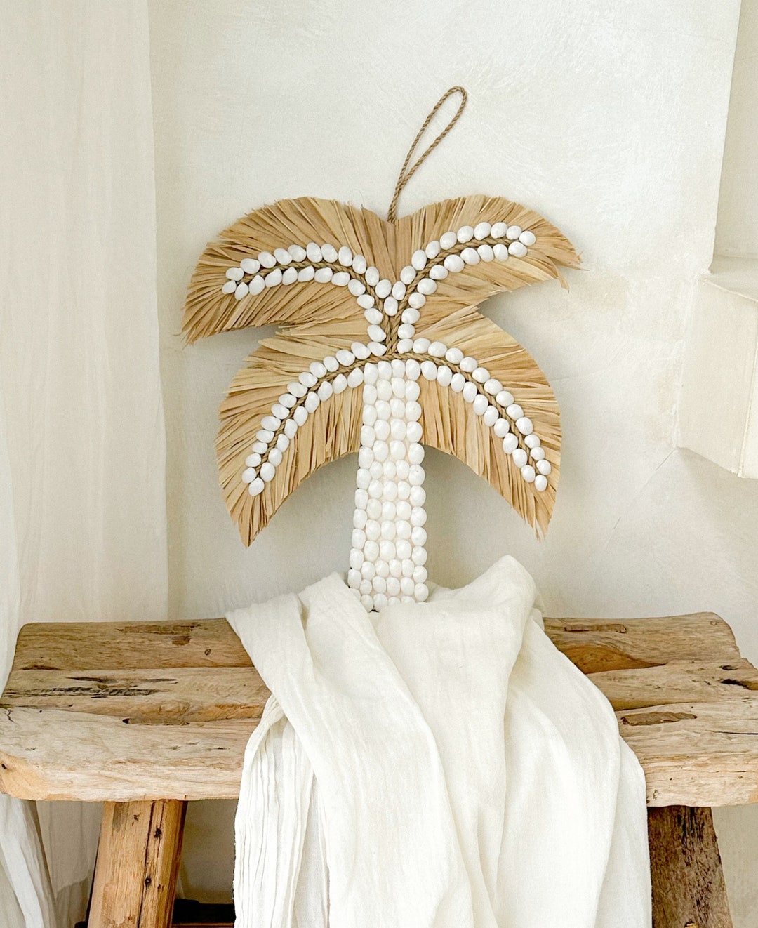 Palm Tree Wall Decor With Shells - Etsy
