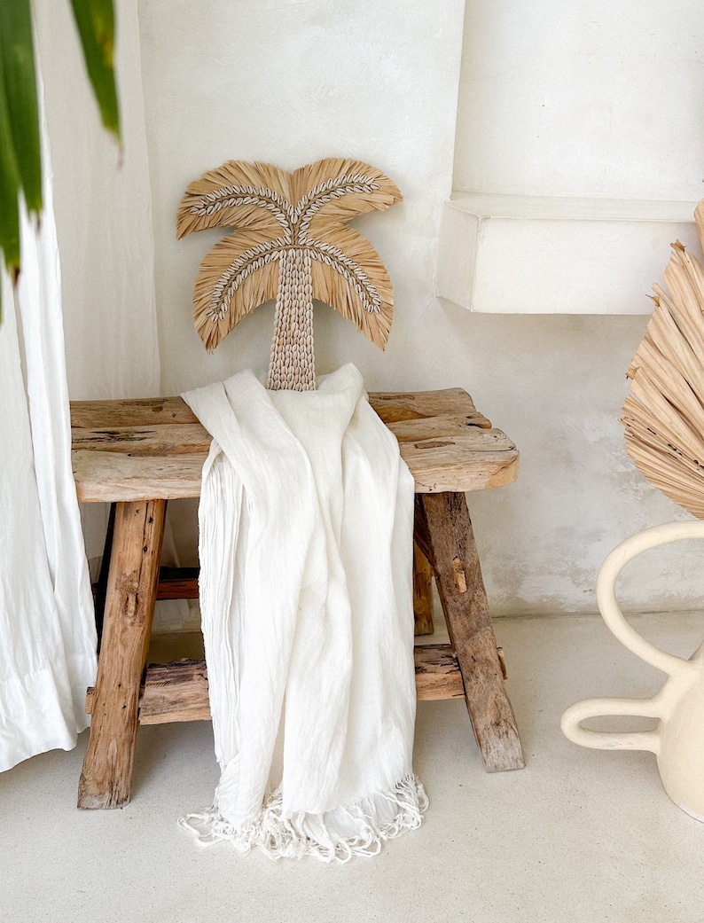 Palm Tree Wall Decor With Cowrie Shells - Etsy