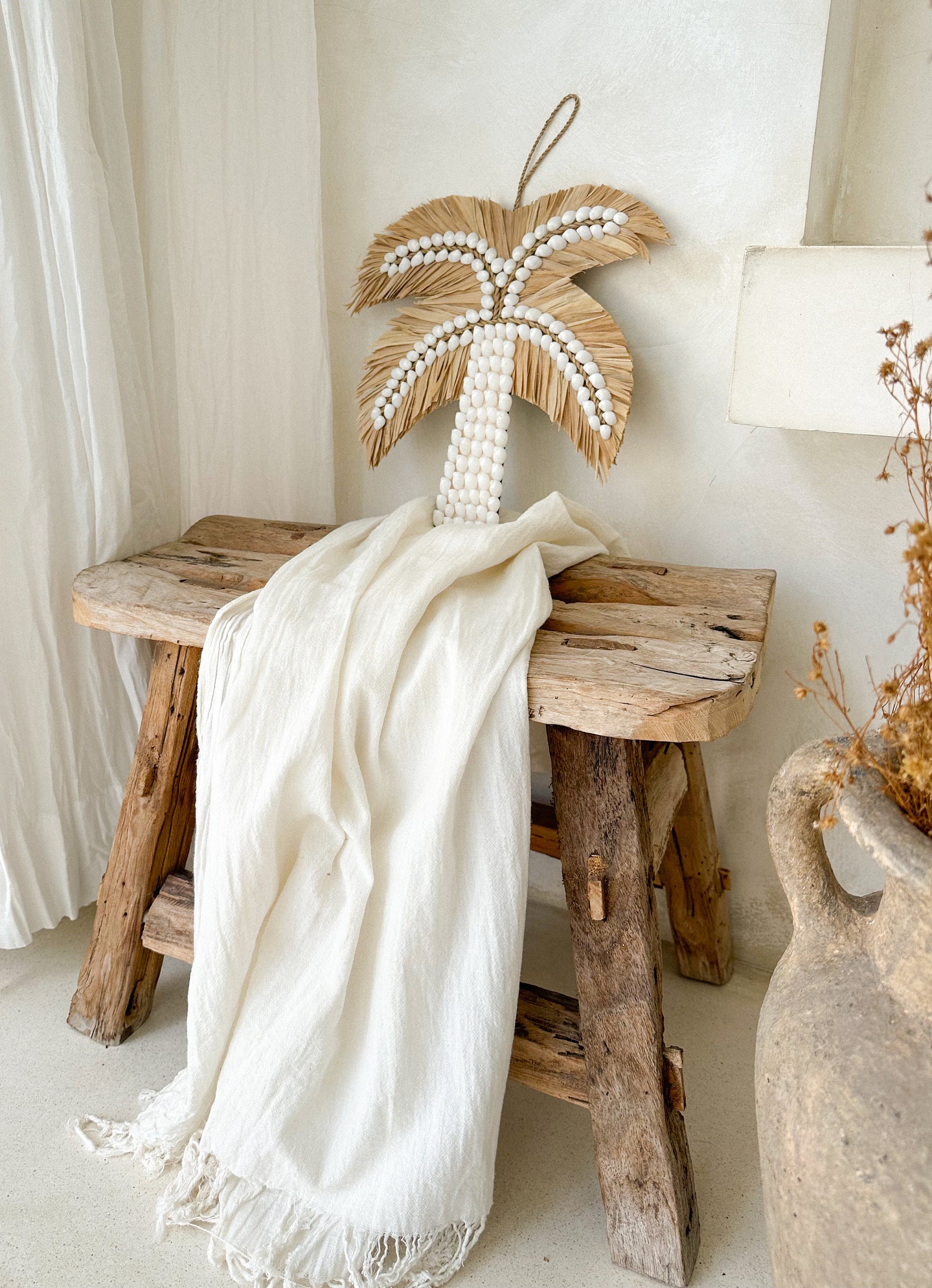 Palm Tree Wall Decor With Shells - Etsy