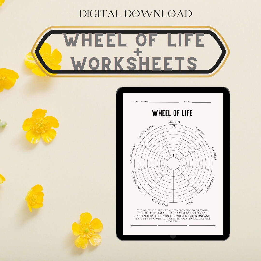 Printable wheel of life worksheet - polkrobo
