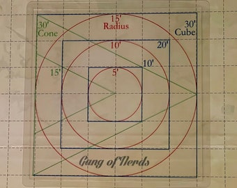 Spell Templates Area of Effect - Etsy