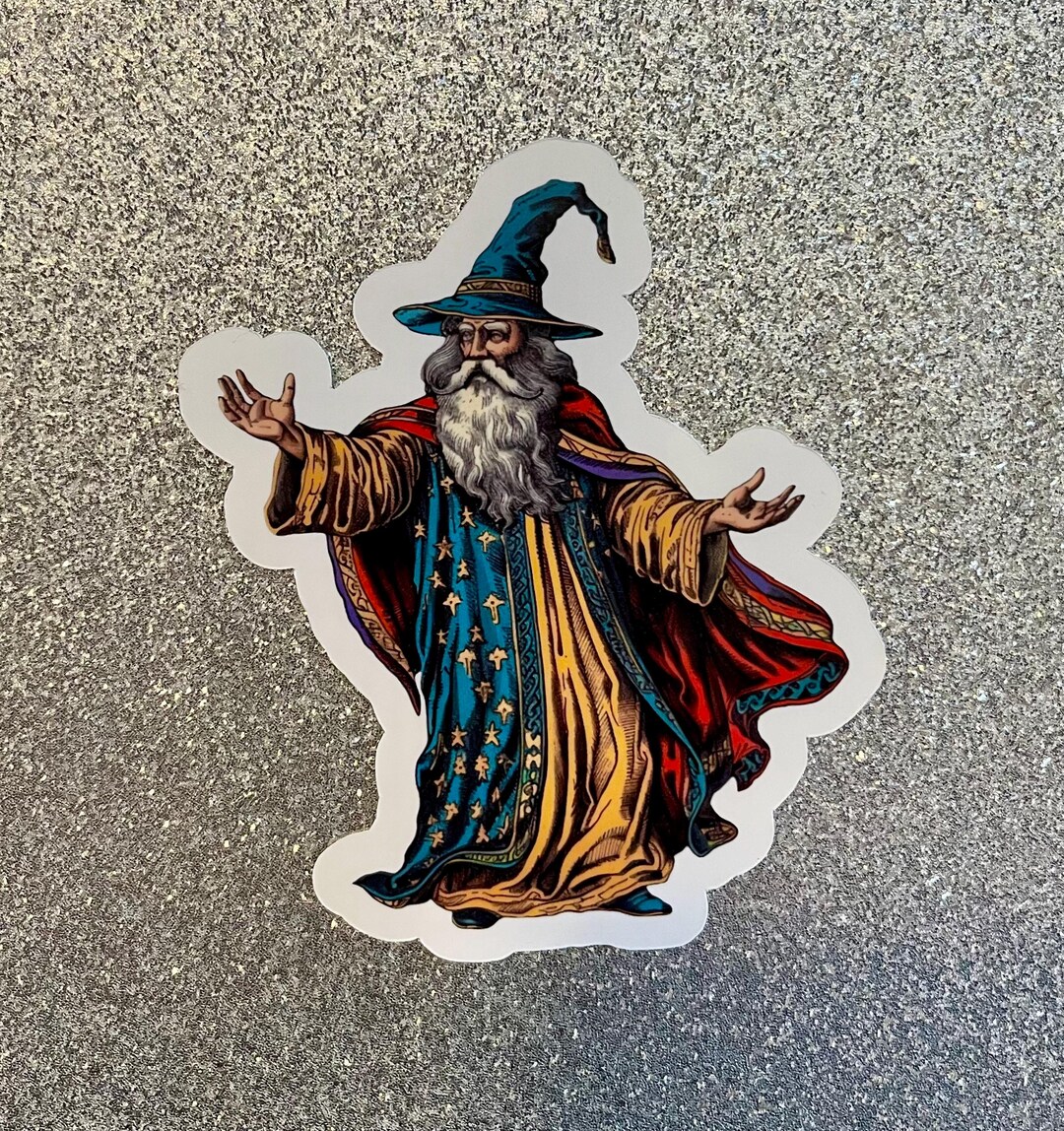 Wizard - Vinyl Waterproof Sticker - Hydro Flask - Stanley - Laptop - Etsy
