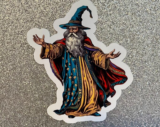 Wizard - Vinyl Waterproof Sticker - Hydro Flask - Stanley - Laptop - Etsy