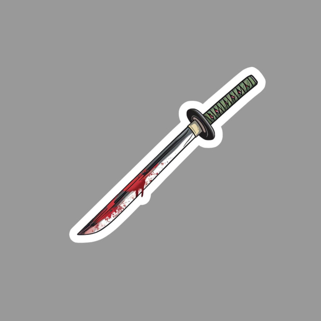 Katana Vinyl Waterproof Sticker Hydro Flask Stanley Laptop - Etsy