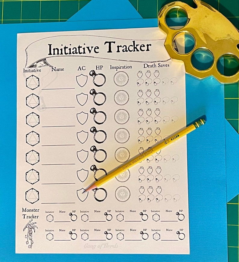 Initiative Tracker (digital) - Battle, PC, and Monster Tracker - Dnd ...