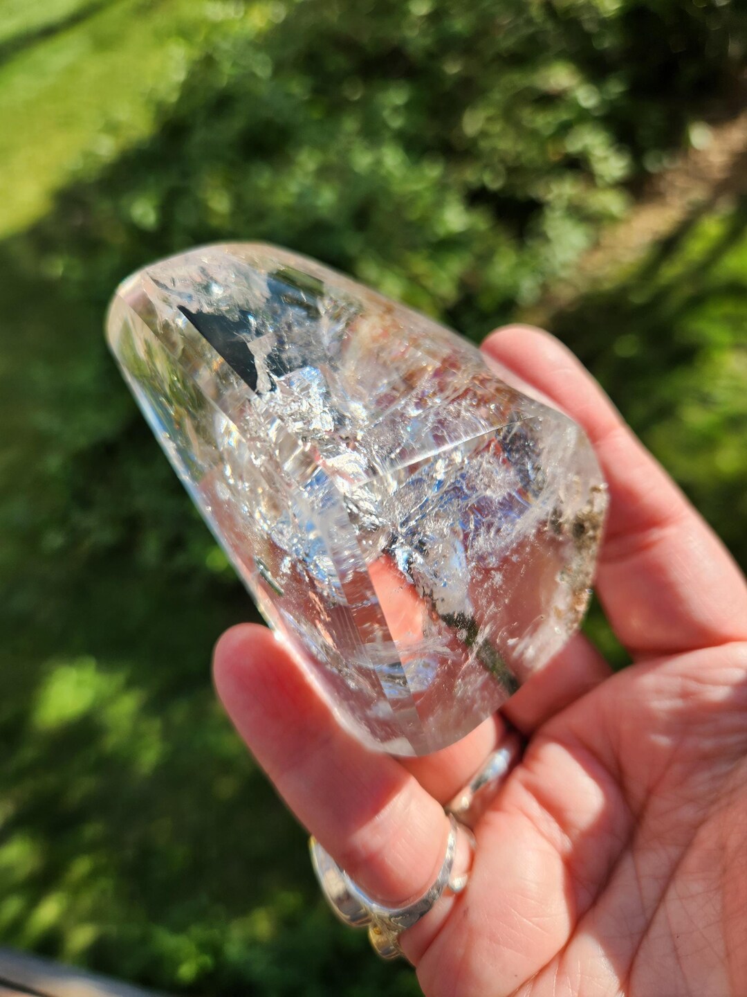 Beautiful AAA Rainbow Clear Quartz Crystal Freeform With Inclusions - Etsy