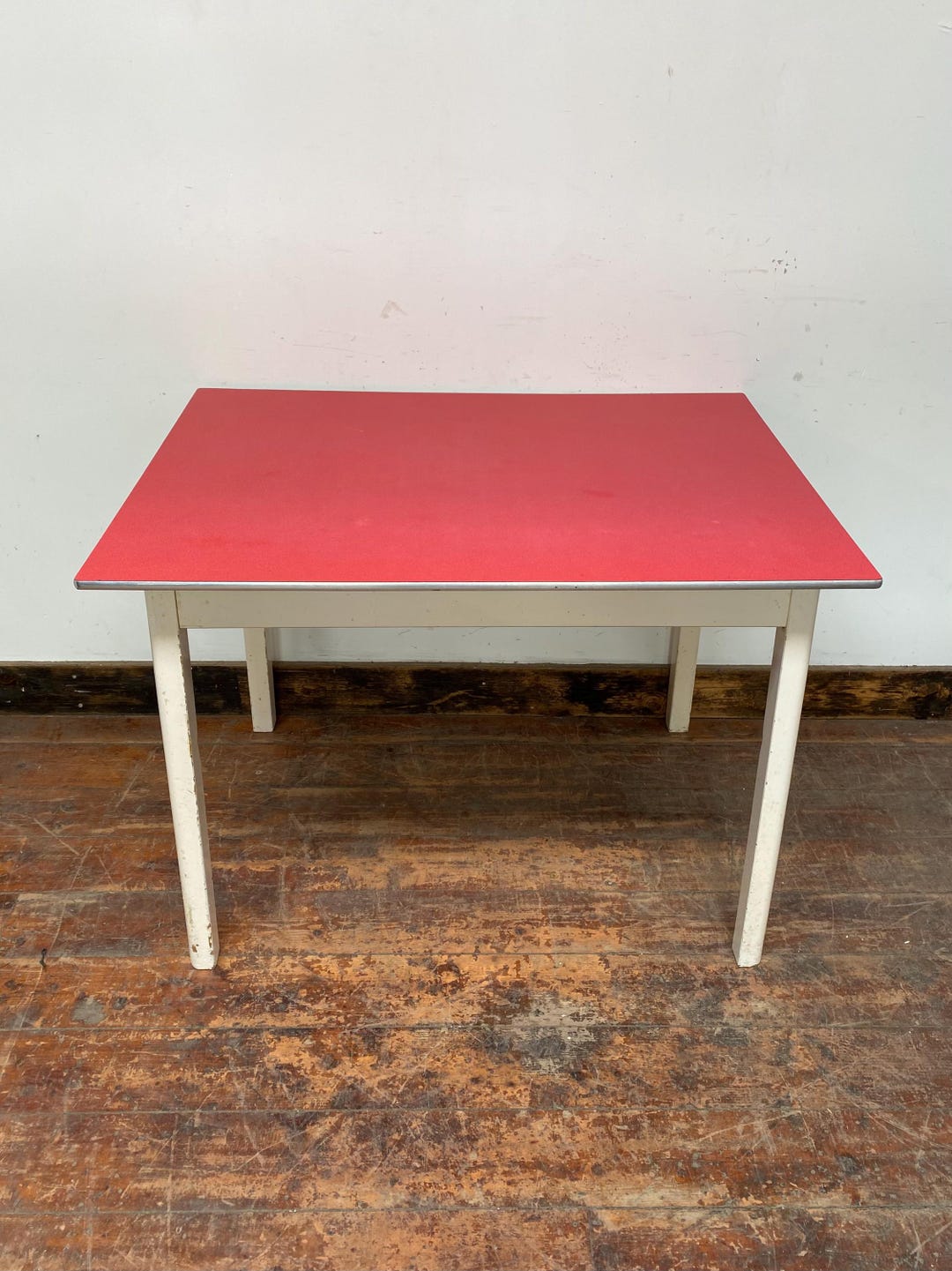 Vintage 1950s Red Formica Table - Etsy UK