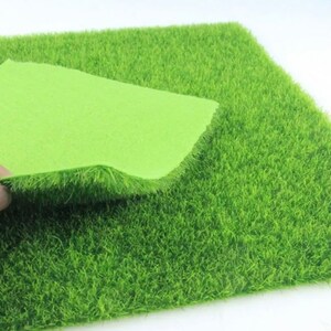 1/6 - 1/12 Scale Miniature Lawn, Miniature Turf, Dollhouse Grass, Fairy ...