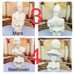 FREE SHIPPING! 1pc 1/6 or 1/12 Scale Miniature Resin Bust, Dollhouse ...