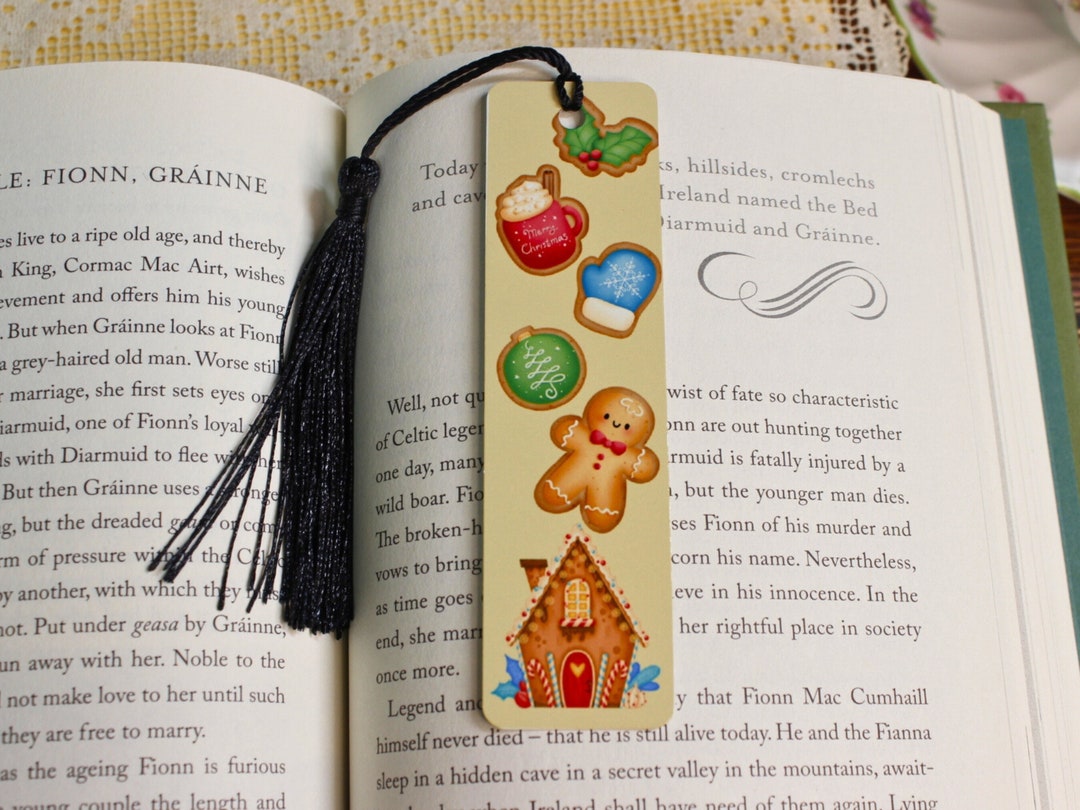 Christmas Gingerbread Aluminum Metal Bookmark With Tassel - Etsy