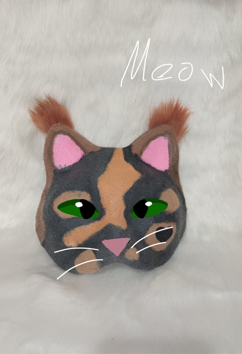 Calico Cat Therian Mask - Etsy