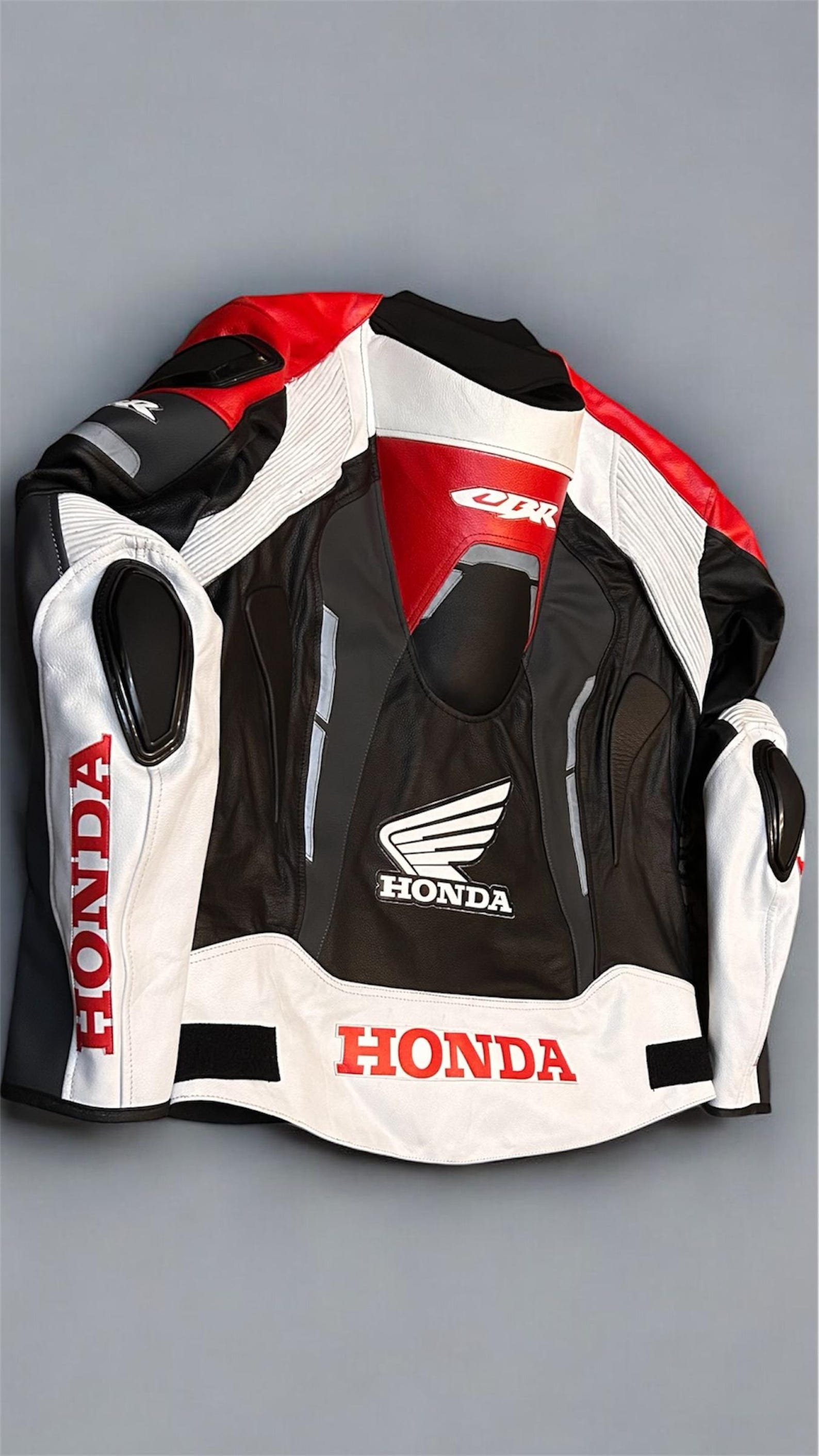HONDA Customizable Beautiful Red CBR Antique Racing Motorcycle Leather ...
