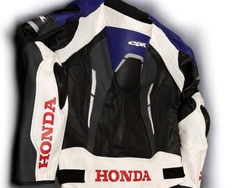 HONDA Customizable Beautiful Red CBR Antique Racing Motorcycle Leather ...
