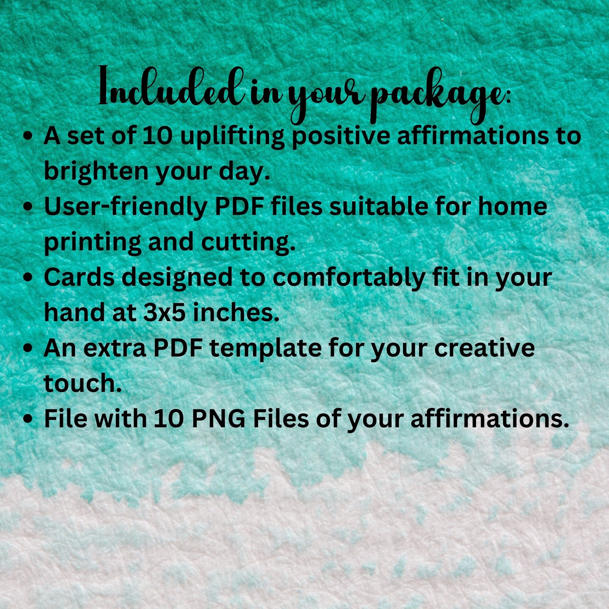 10 Positive Affirmation Cards Printable Affirmation Cards Digital