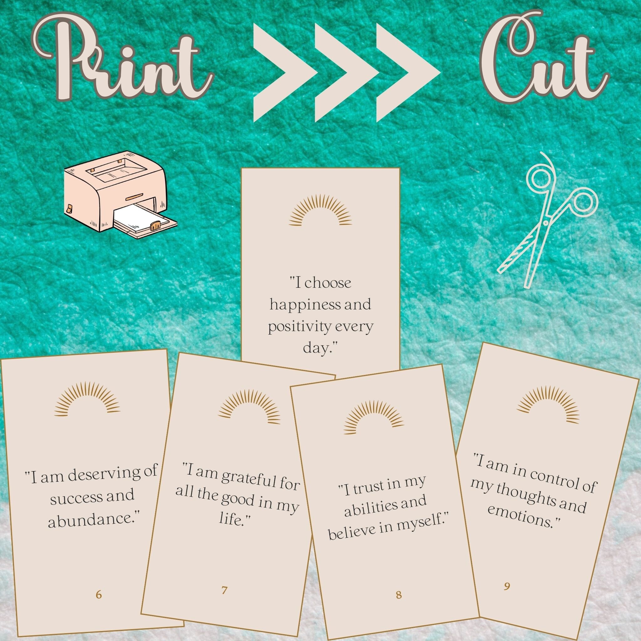 10 Positive Affirmation Cards Printable, Affirmation Cards Digital ...