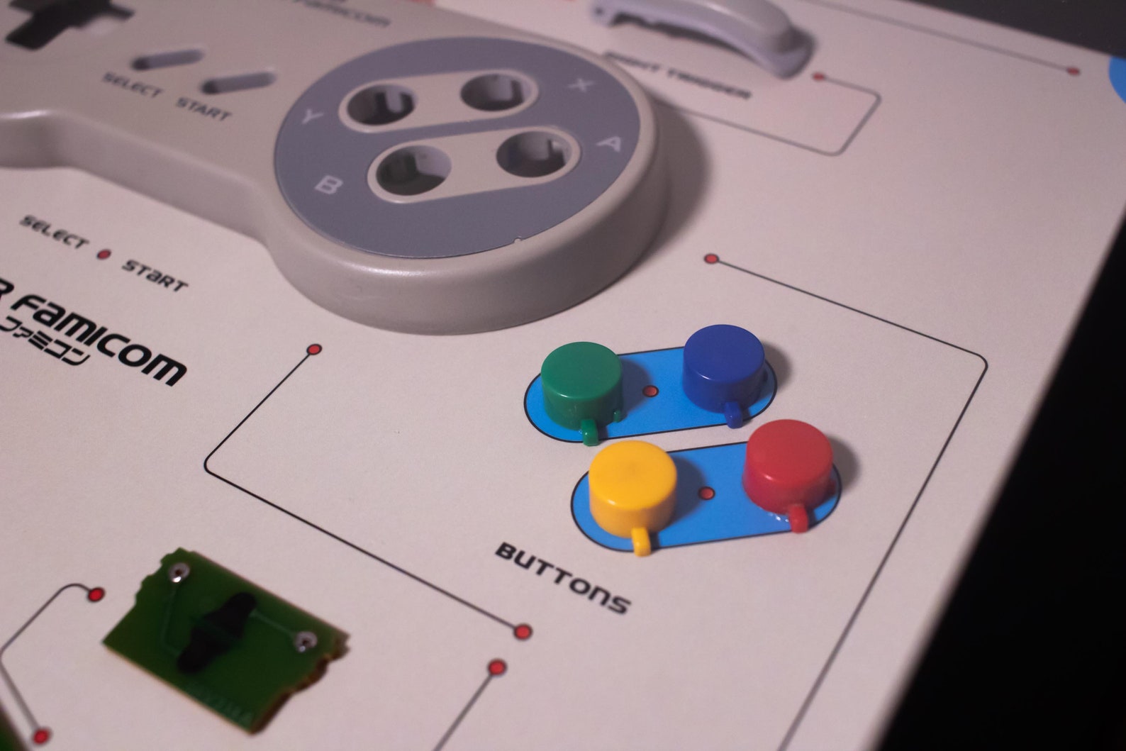 Super Nintendo Famicom Controller Framed - Etsy