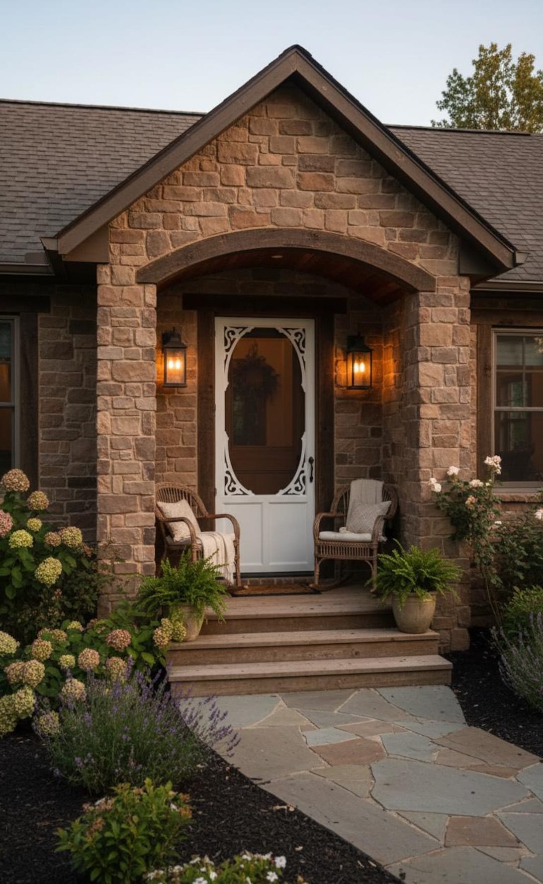 Windsor Decorative Vinyl Screen/storm Door – White, Fully Assembled ...