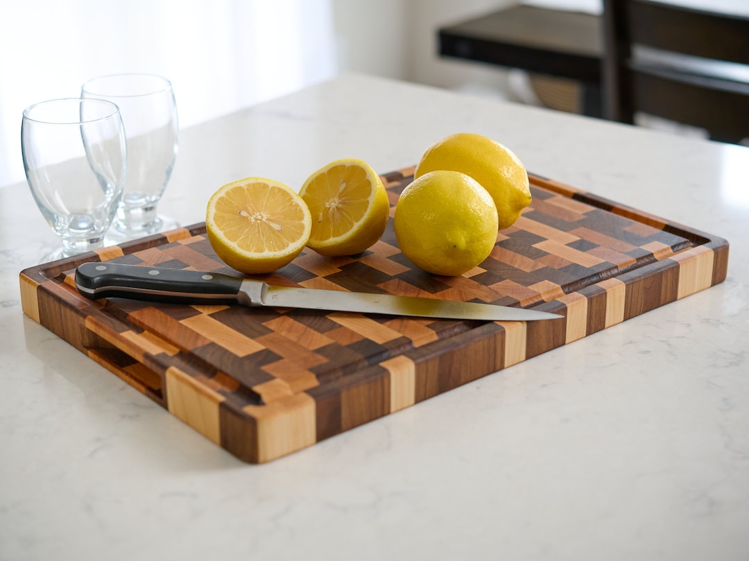 Multi-specie End Grain Butcher Board - Etsy