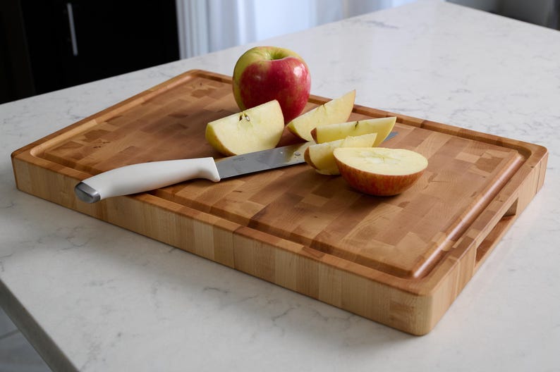 Maple End-grain Cutting Board 1.5 X 11.75 X 17.75 - Etsy