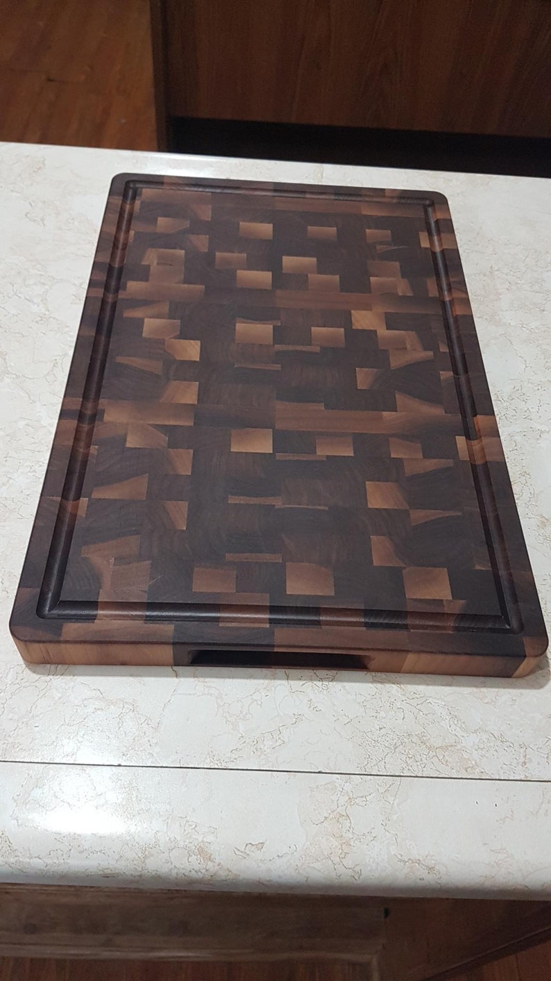 Walnut End-grain Cutting Board - Etsy