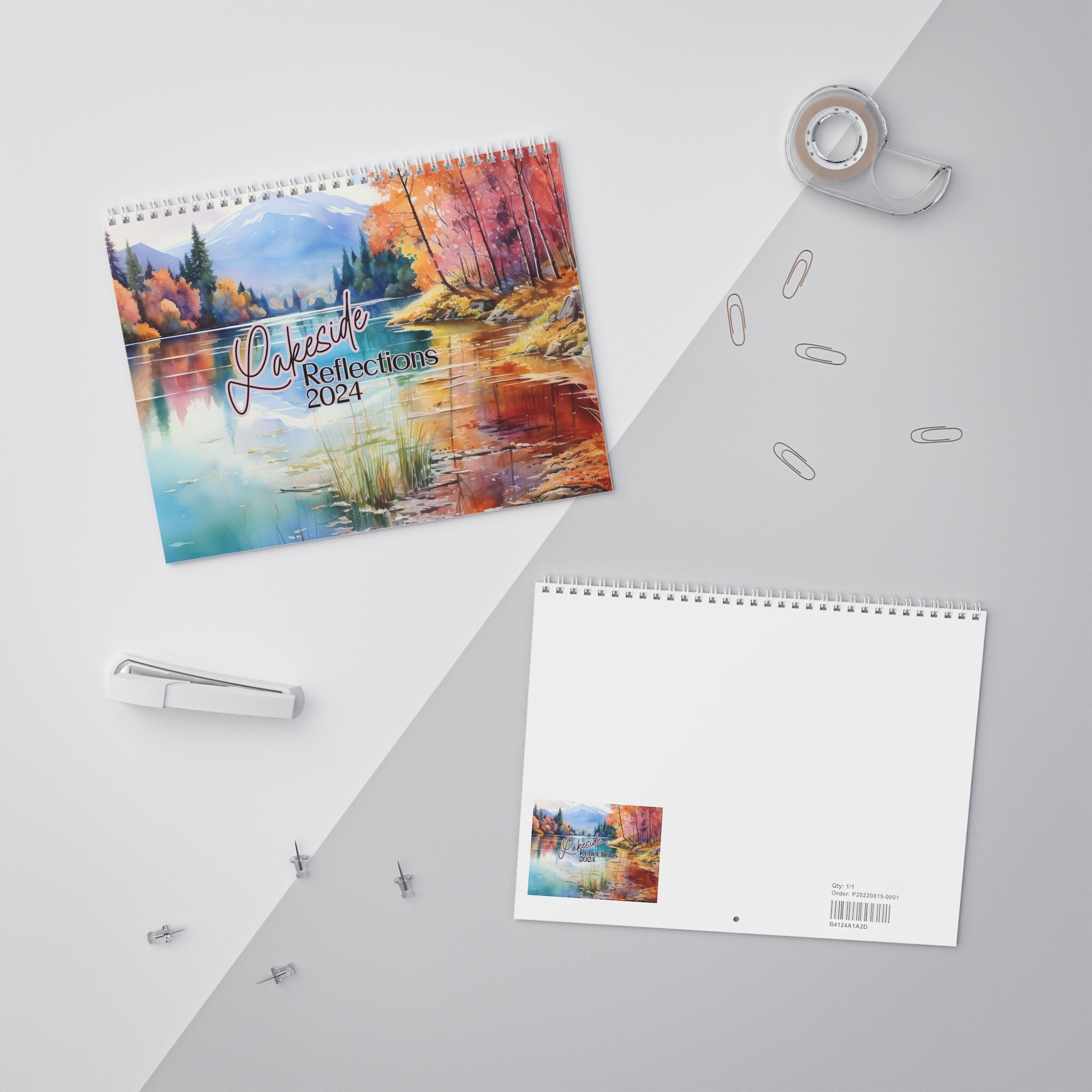 Lakeside Reflections Wall Calendar 2024 Featuring 12 Months of ...