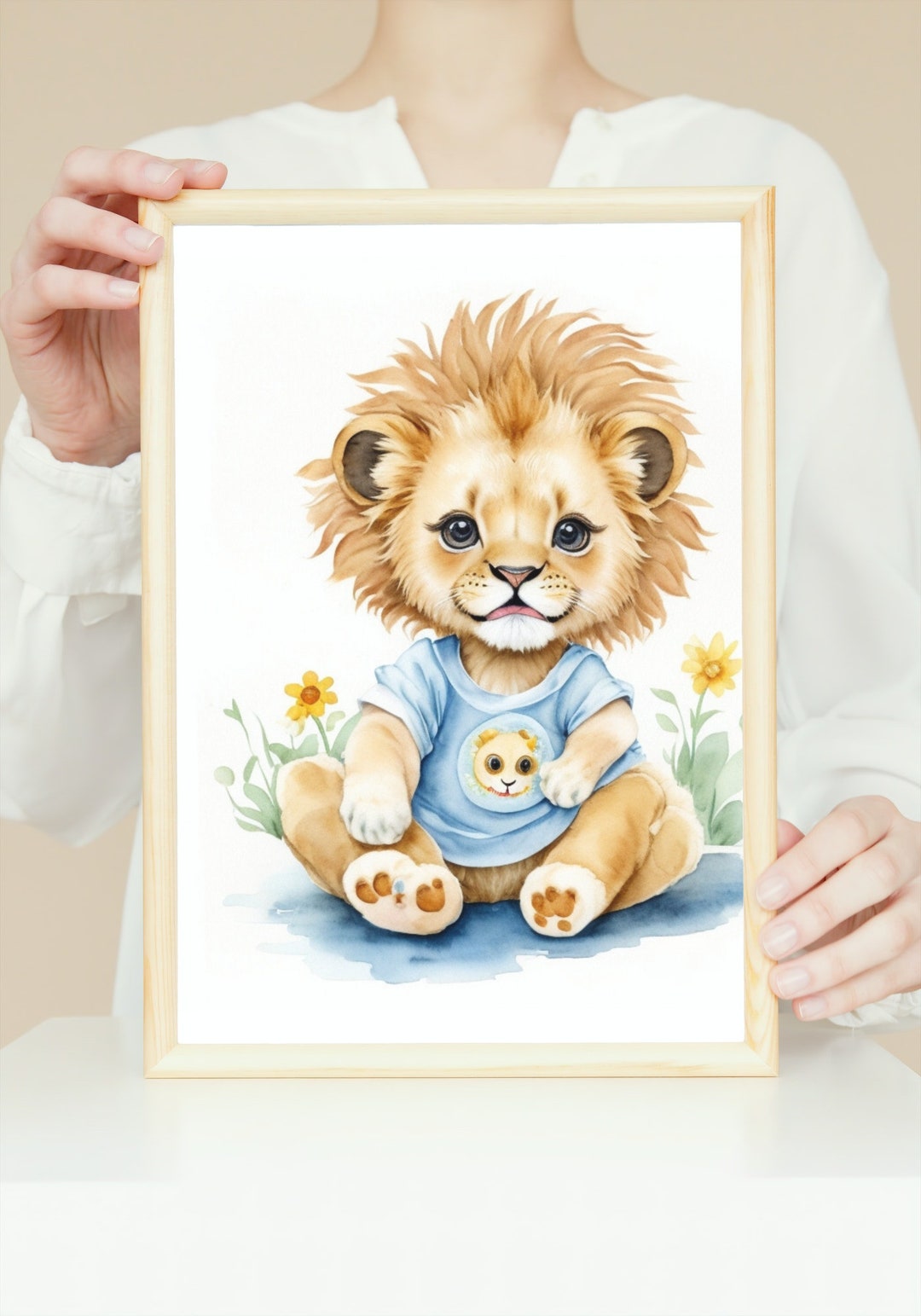 Instant Download Baby Lion Print Adorable Prints Animal Lover Nursery ...