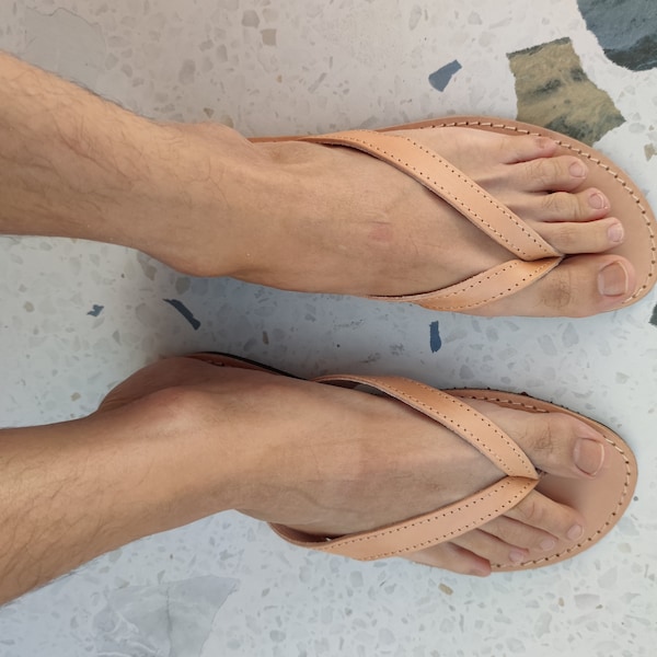 Greek Leather Sandals for Men, Men's Summer Shoes, Gladiator Sandals ...