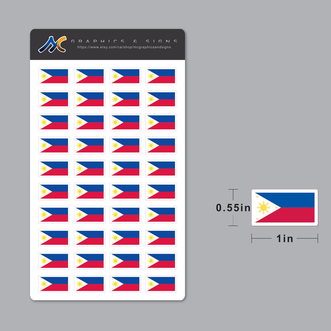 Philippines Flag Sticker Sheet - Etsy