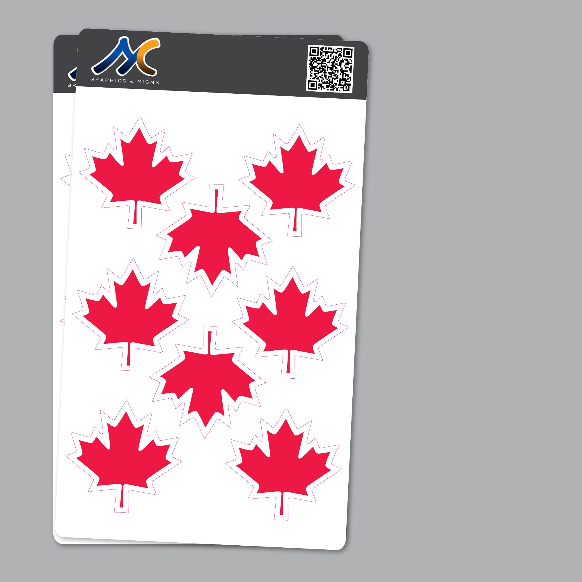 Canada Flag Maple Leaf Vinyl Decal Sticker Sheet July 1st Canada Day ...
