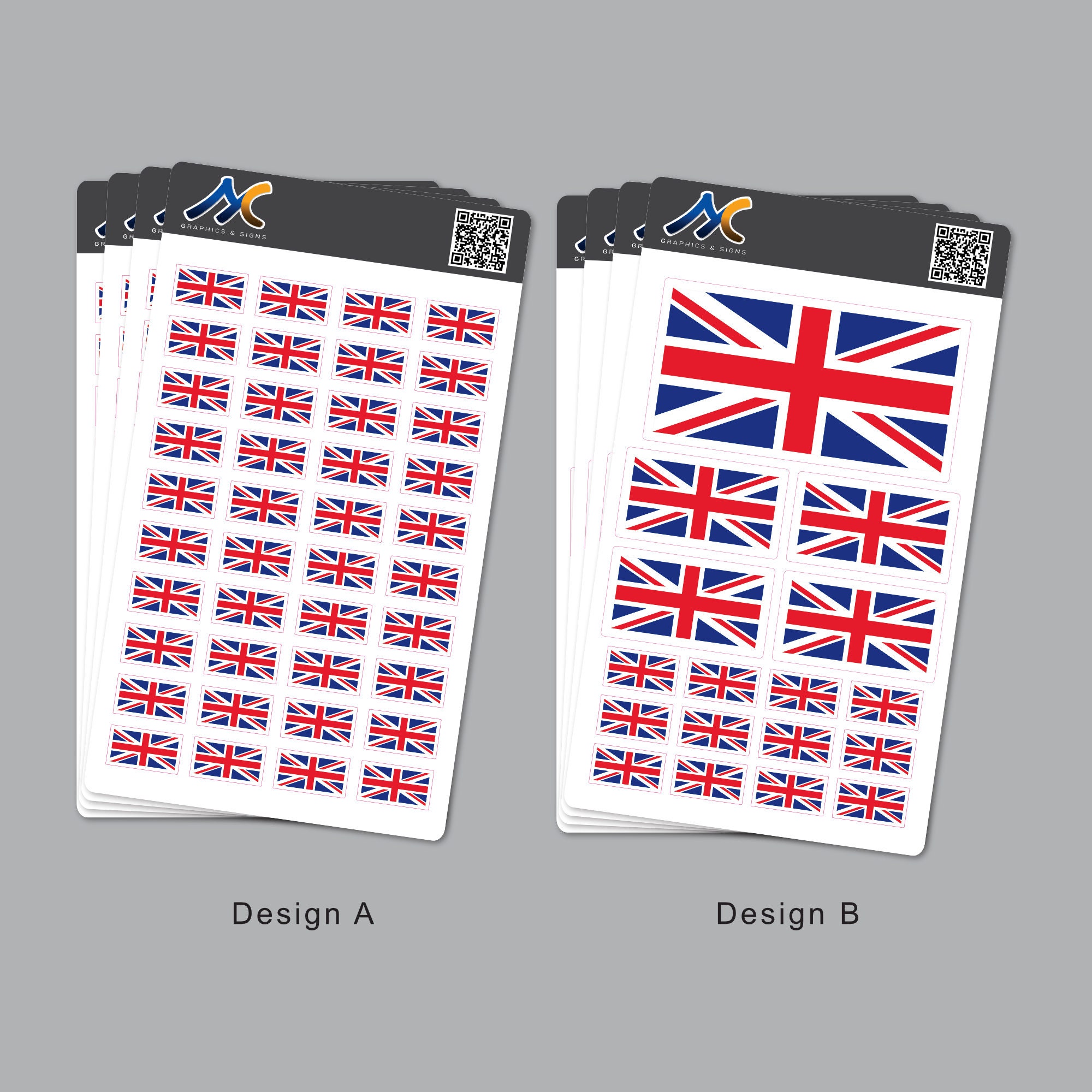 UK Union Jack Great Britain United Kingdom Flag Sticker Sheet - Etsy