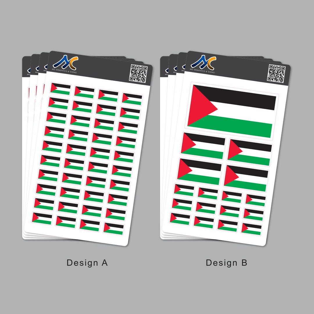 Palestine Flag Palestinian Flag Vinyl Decal Sticker Sheets - Etsy