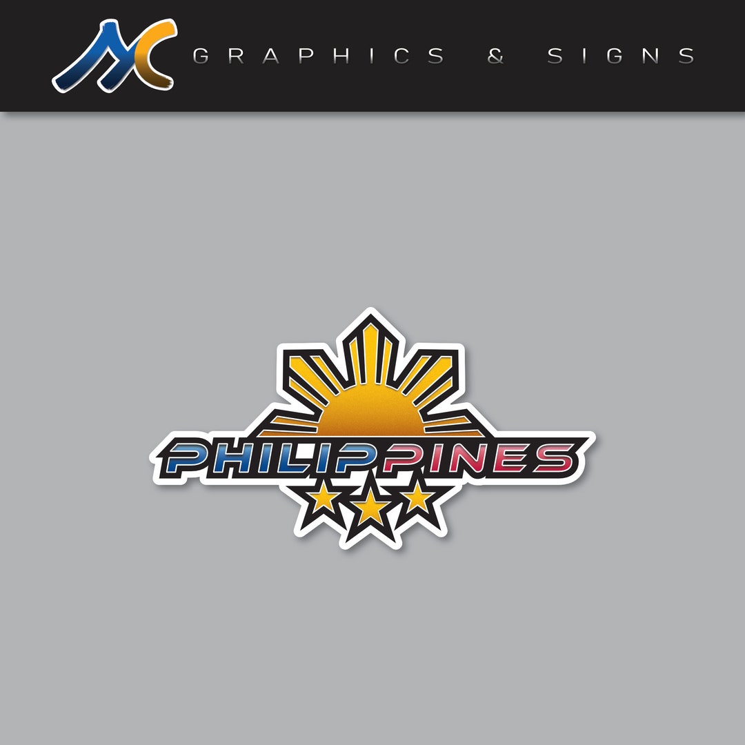 Philippines Flag Vinyl Decal Sticker Filipino Pinoy Noypi - Etsy