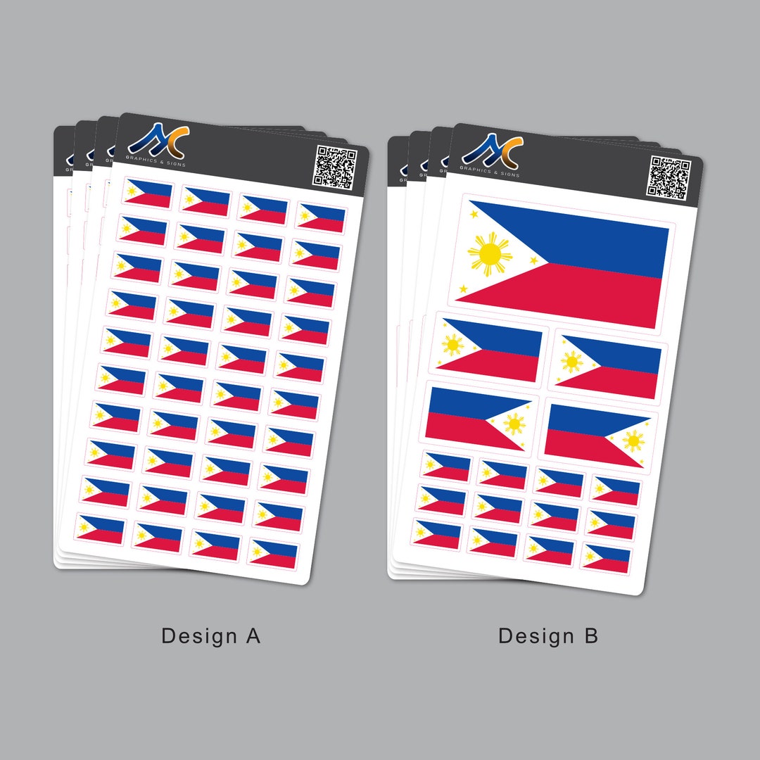 Philippines Flag Sticker Sheet - Etsy