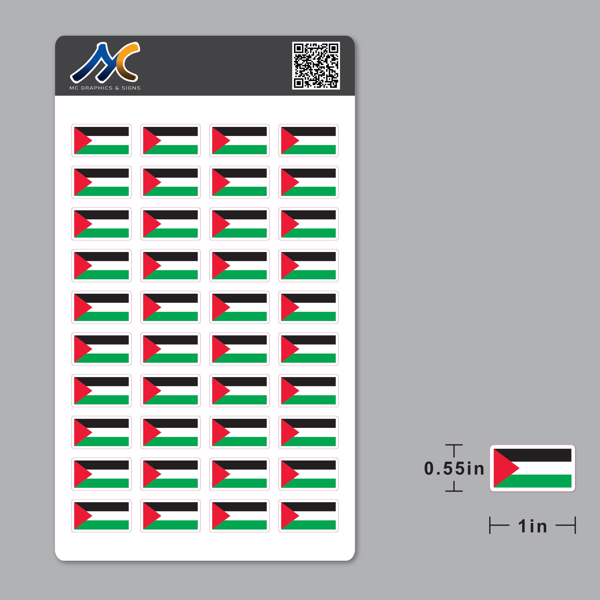 Palestine Flag Palestinian Flag Vinyl Decal Sticker Sheets - Etsy