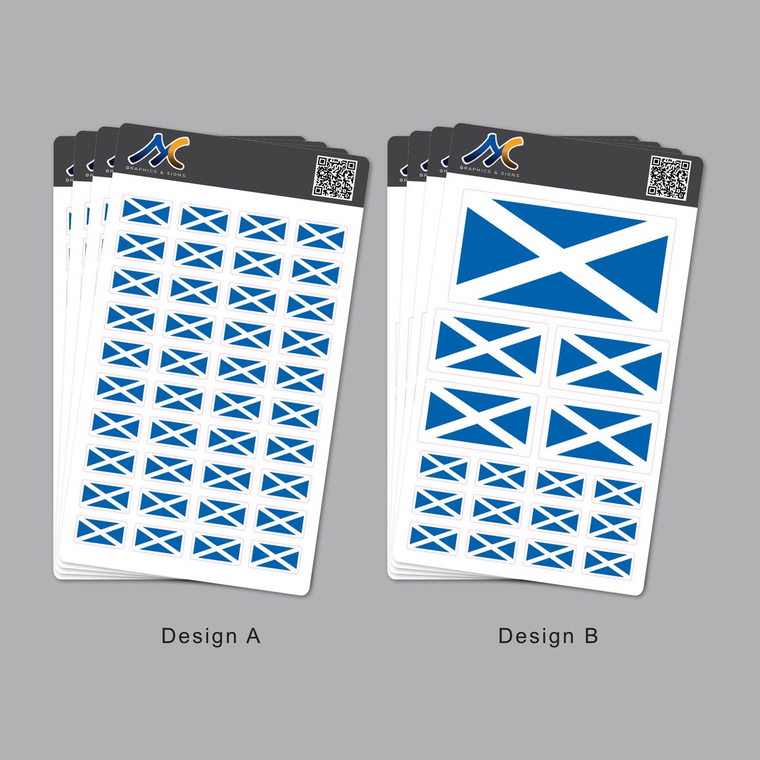 Scotland Flag Sticker Sheet - Etsy