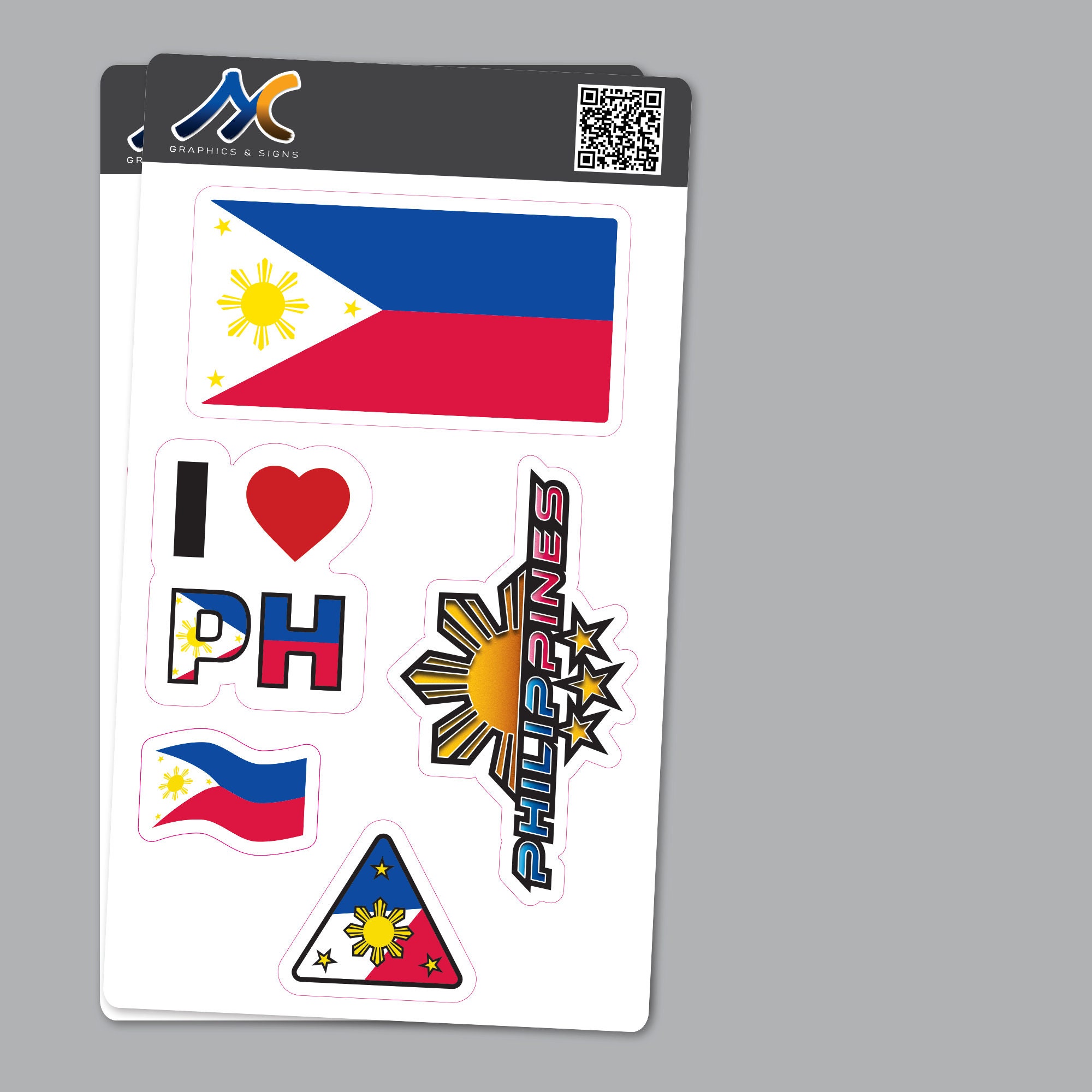 Philippines Flag Vinyl Decal Sticker Sheet Filipino Pinoy Noypi - Etsy